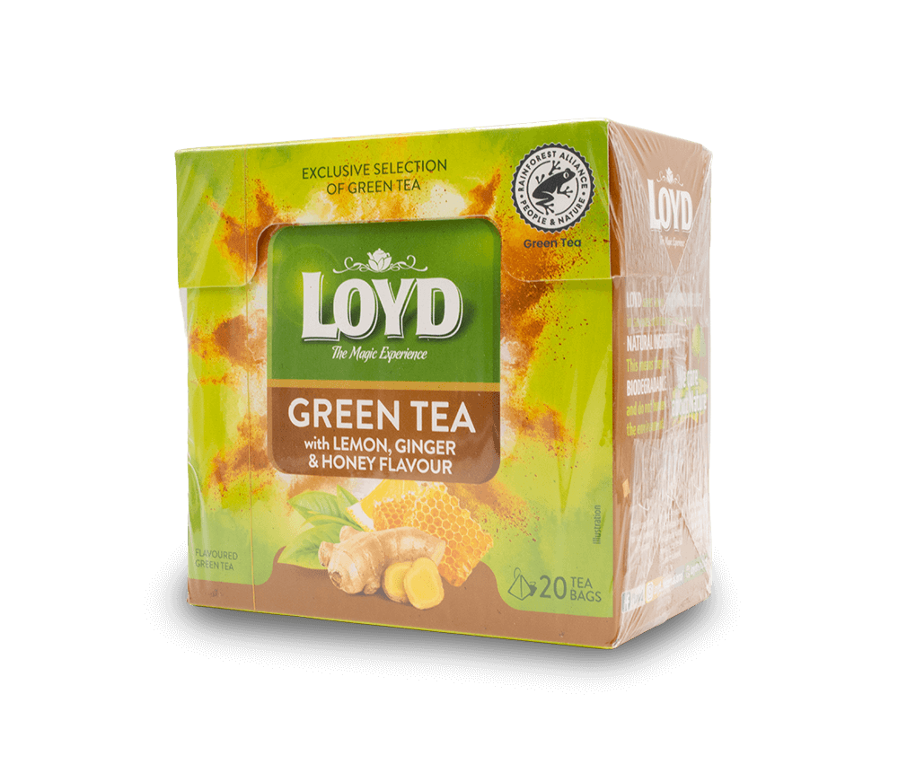 Loyd Green Tea with Lemon, Honey and Ginger 40g – The Dutch Shop